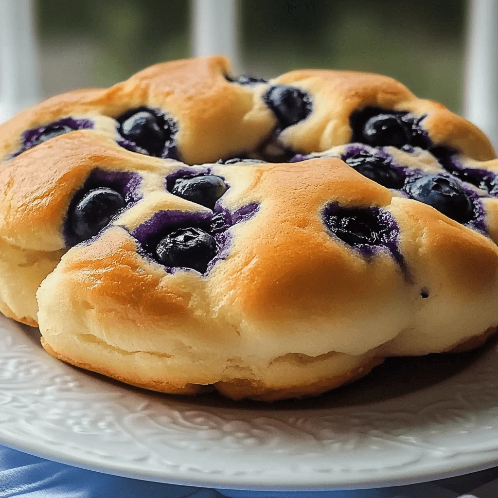 Fluffy Cottage Cheese Blueberry Cloud Bread - Ritzy recipes