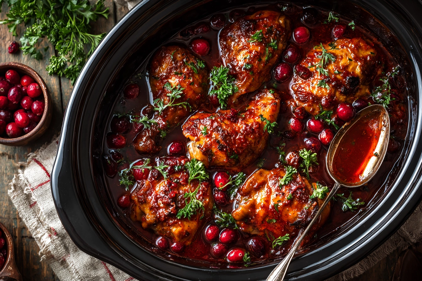 Crockpot Cranberry Chicken – Easy Sweet and Savory Slow Cooker Dinner ...