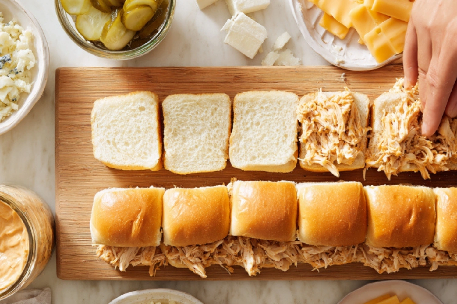 Easy Shredded Rotisserie Chicken Sliders: A Quick and Delicious Meal ...