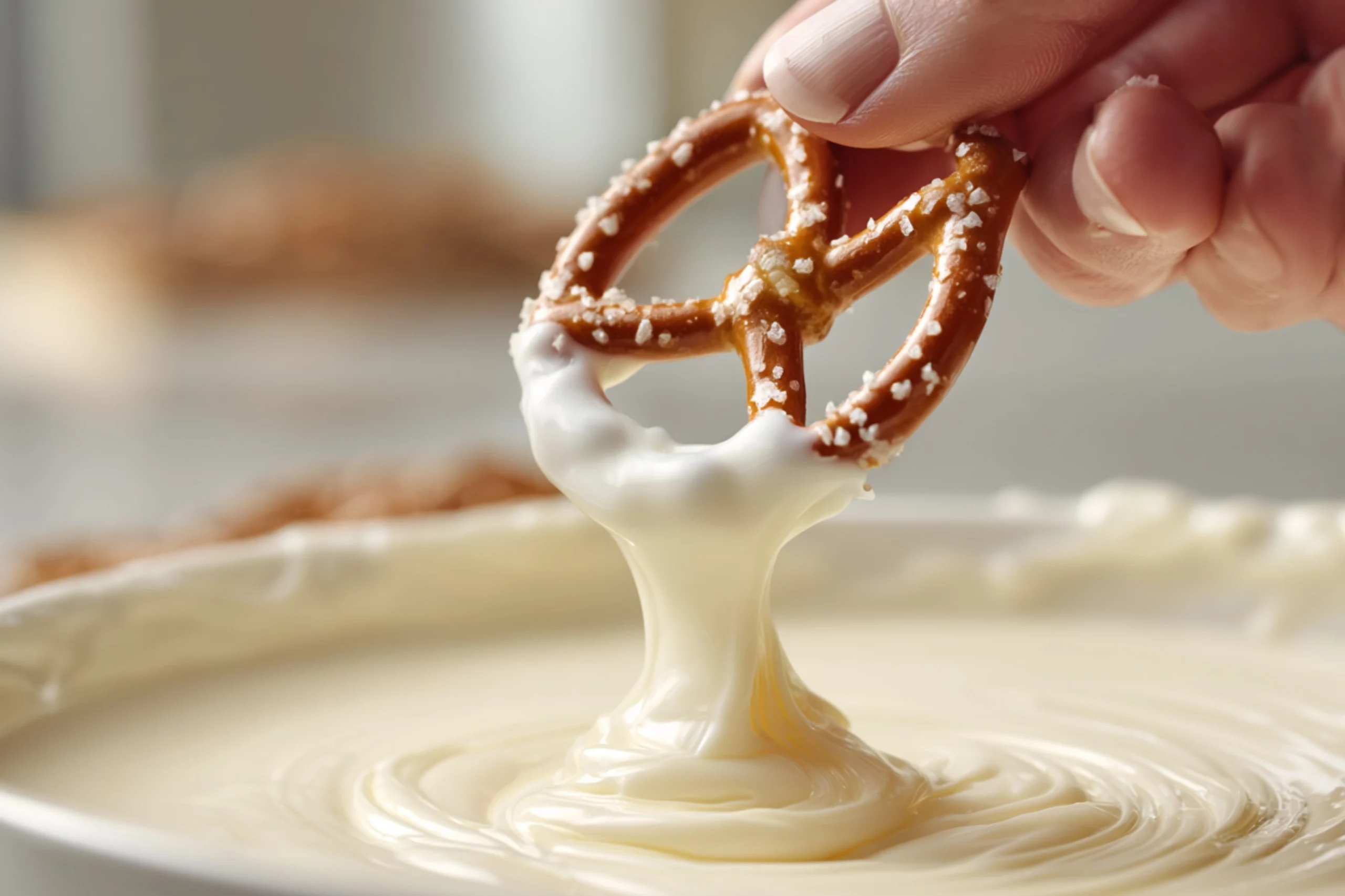 White Chocolate with Pink Drizzle Covered Pretzels: A Sweet and Salty ...