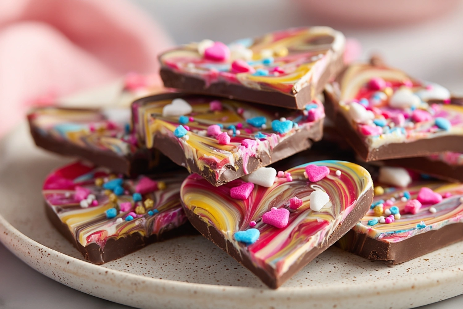Hack for Candy Heart Chocolate Bark: A Fun and Easy Valentine’s Day ...