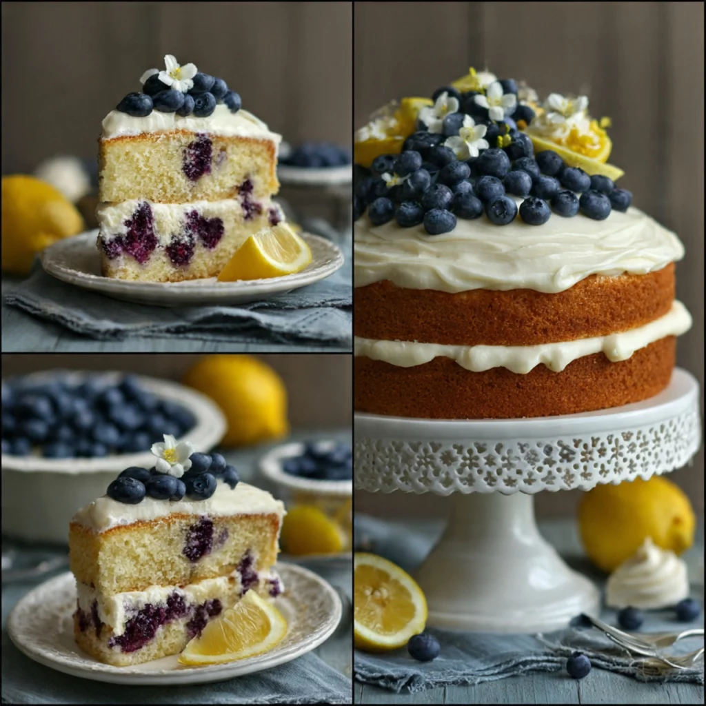 Lemon Blueberry Cake – Easy Moist Layer Cake with Fresh Blueberries ...