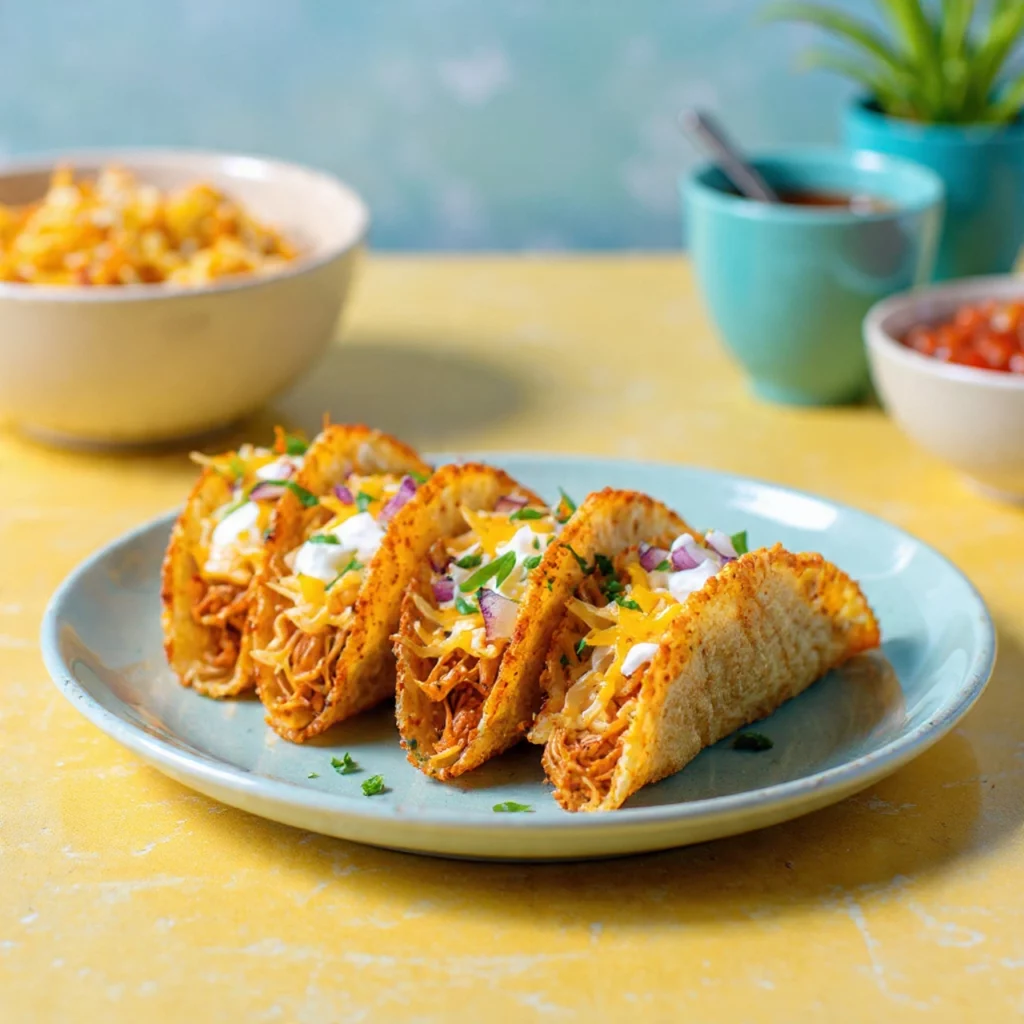 Mini Baked Chicken Tacos Recipe: Crispy, Cheesy, and Flavorful - Ritzy ...