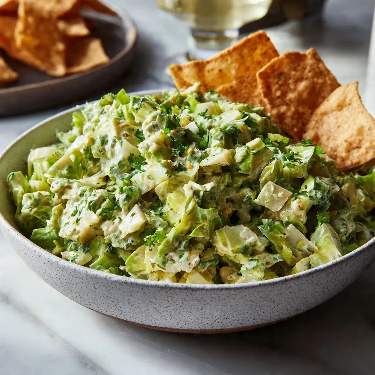 TikTok Green Goddess Salad ( Creamy & Full of Fresh Greens) - Ritzy recipes