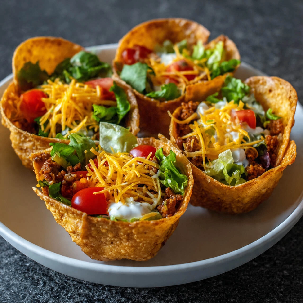 Crispy Taco Salad Shells (Easy Homemade Taco Salad Bowls) - Ritzy recipes