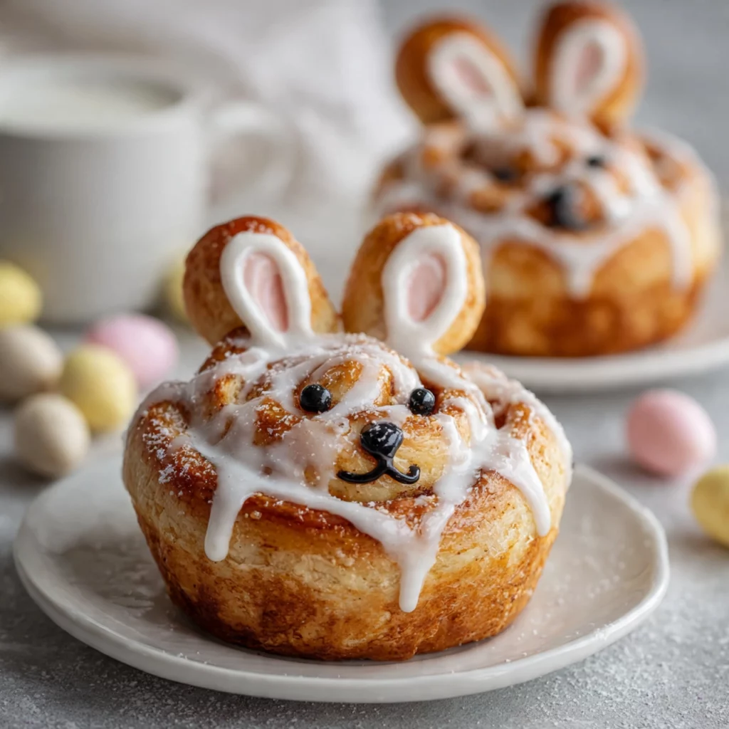 Easter Bunny Cinnamon Rolls – Adorable Easter Breakfast Idea