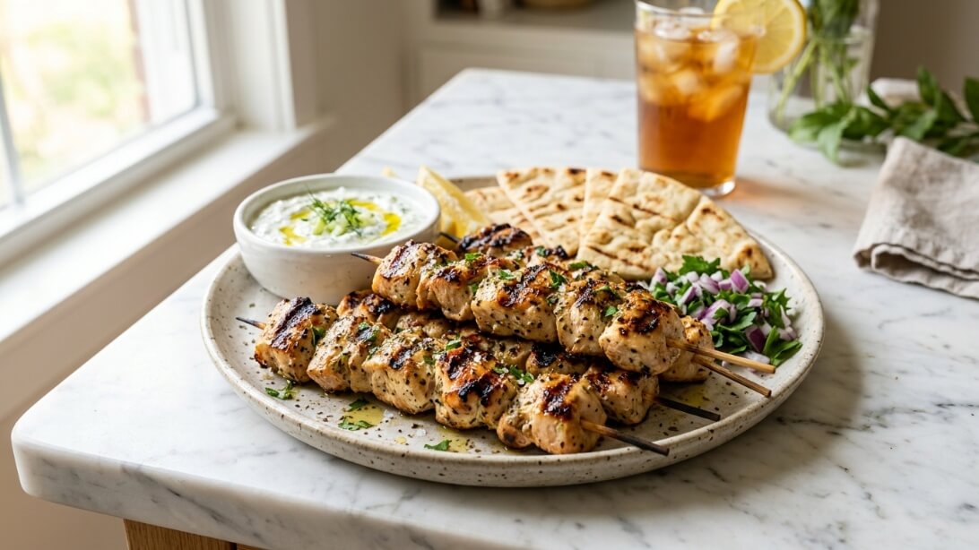 Easy Chicken Souvlaki Recipe: 1 Best Greek Dinner